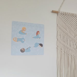 Bedtime Routine Yoga Poses, Yoga Poster Poses for Kids, Calming Corner ...
