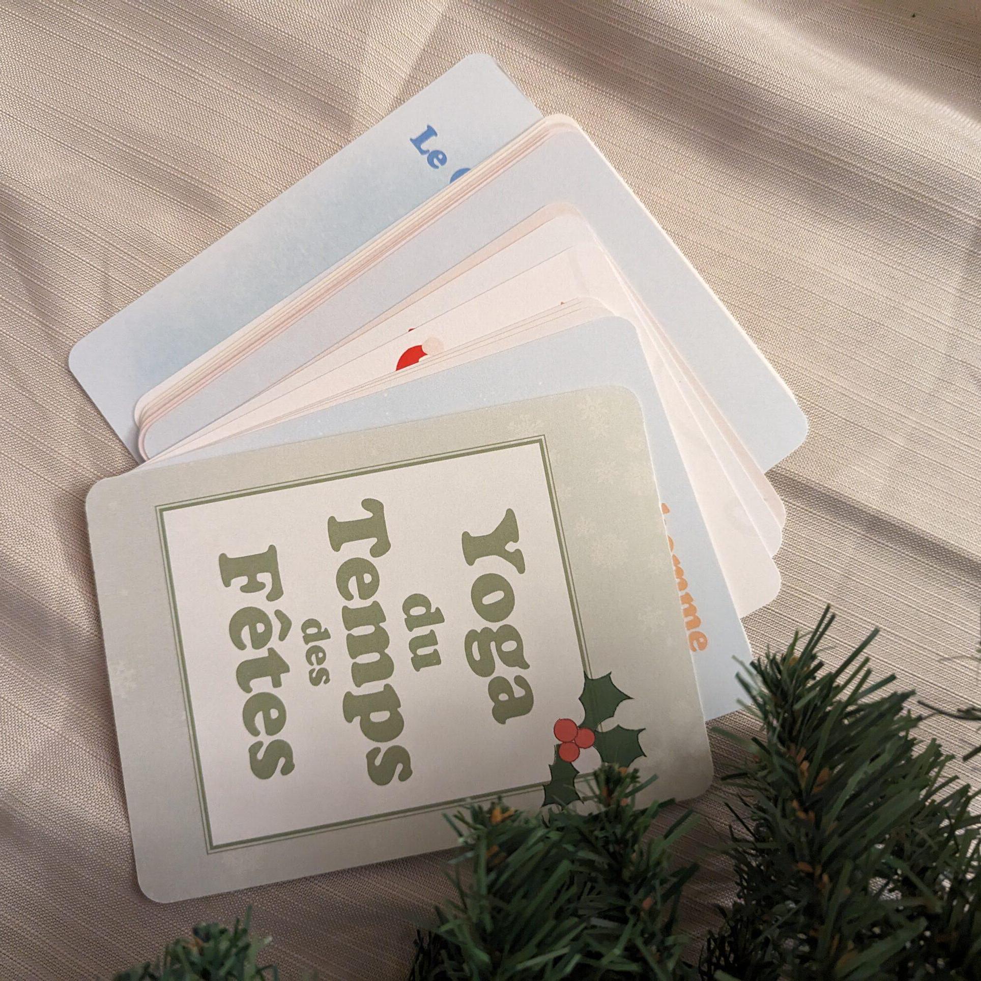 Christmas Yoga Cards, Holiday Season, Kids Yoga Christmas - Etsy