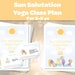 Sun Salutation Yoga Lesson Plan Kit, Kid Yoga Cards, Mindfulness, Kids ...