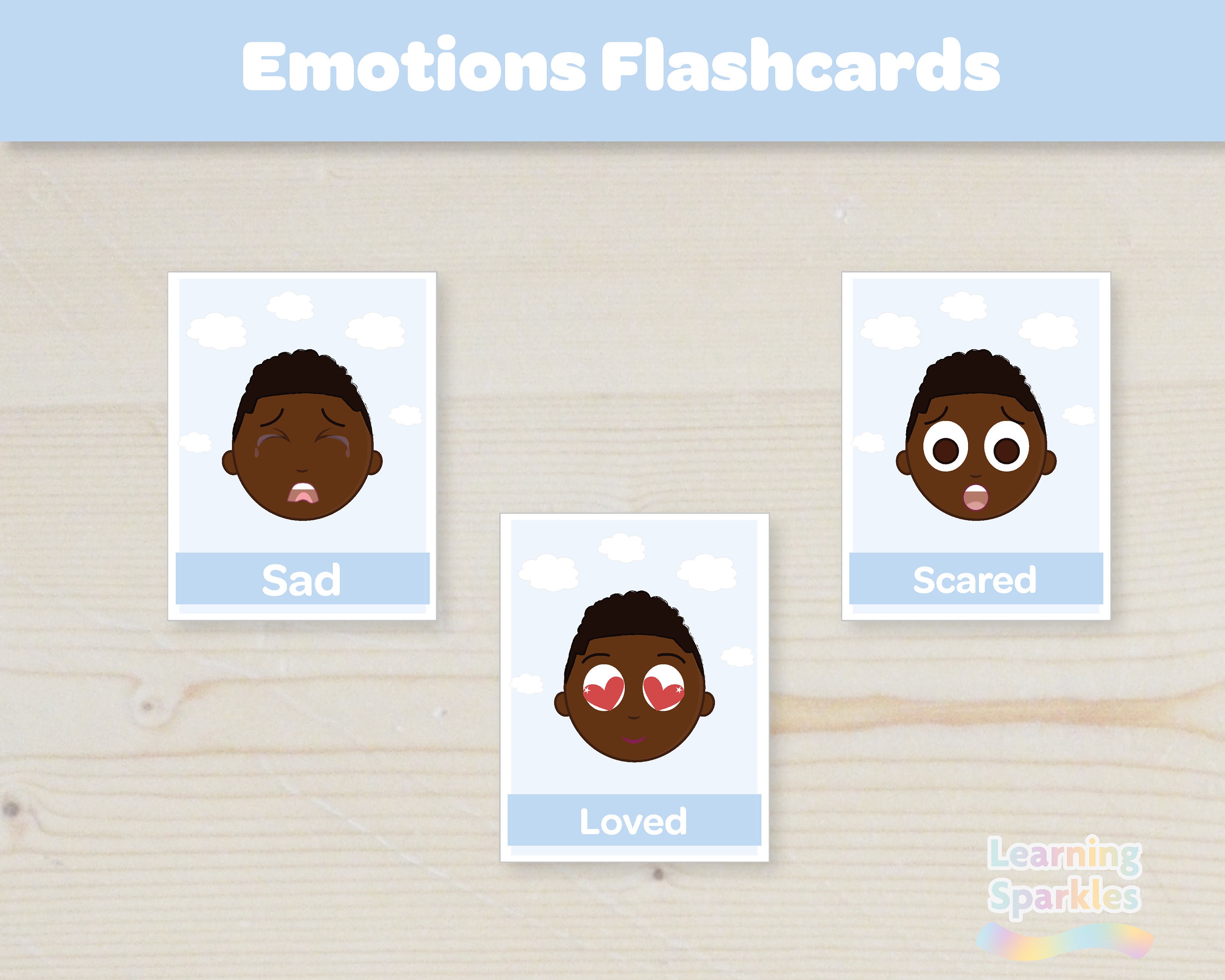 Emotions Printable Activity Boy Version, Feelings Chart Printable ...