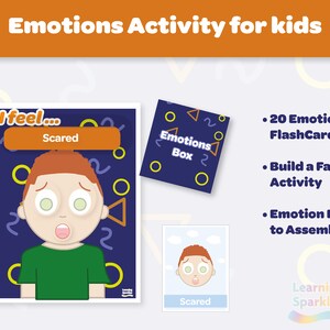 Emotions Printable Activity Boy Version, Feelings Chart Printable ...