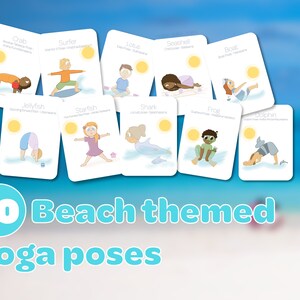 Kids Yoga Poses, Summer Activity for Kids, Yoga Cards for Kids - Etsy