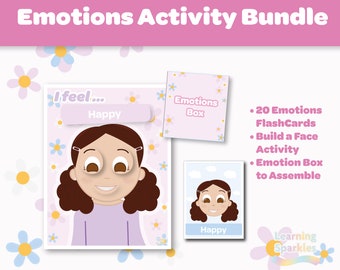 Emotions Printable Activity Boy Version, Feelings Chart Printable ...