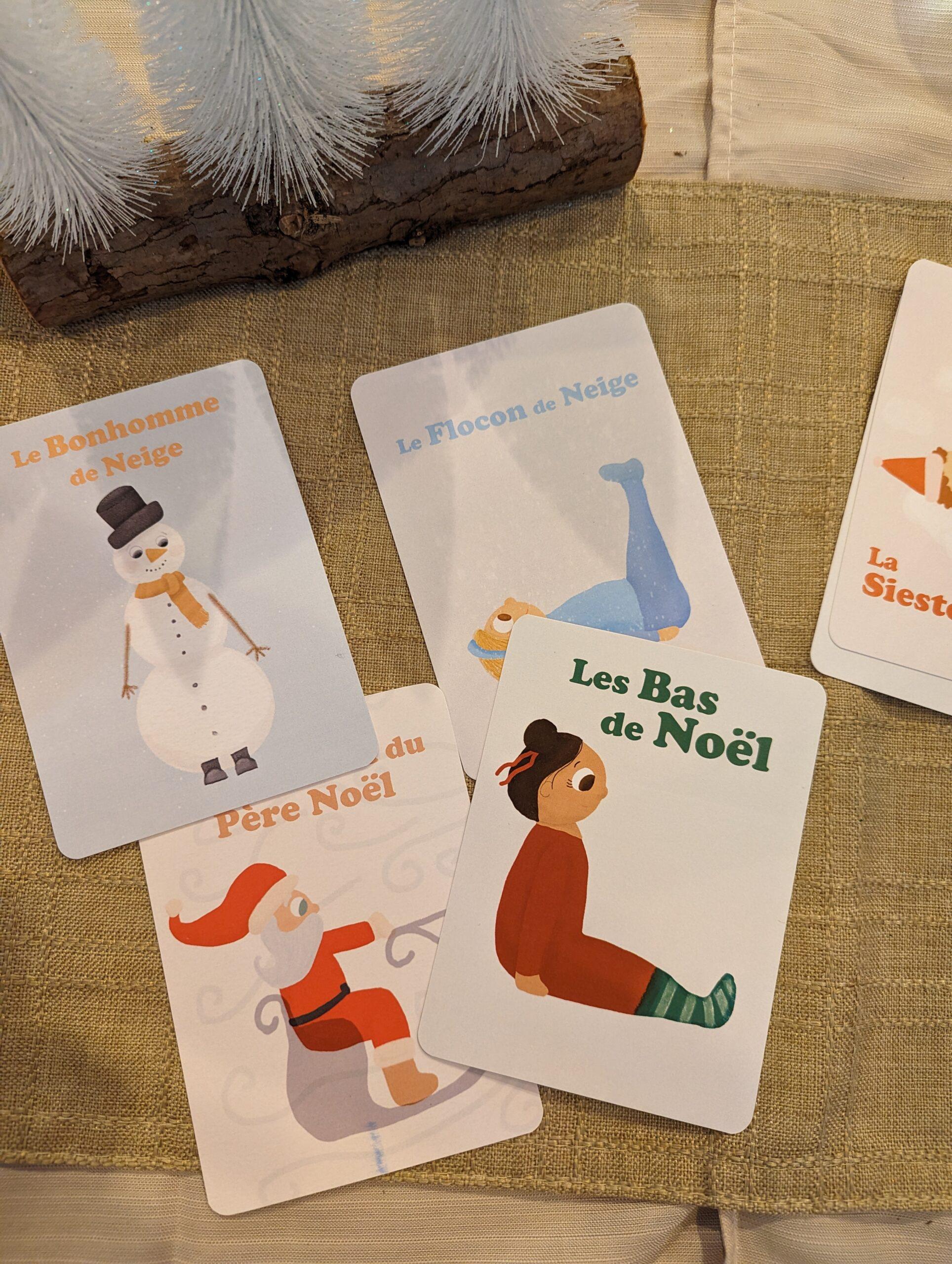 Christmas Yoga Cards, Holiday Season, Kids Yoga Christmas - Etsy