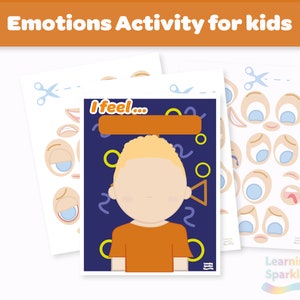 Emotions Printable Activity Boy Version, Feelings Chart Printable ...