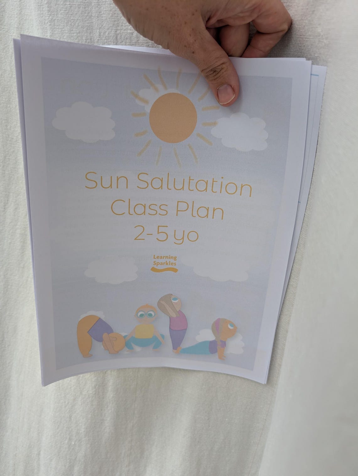 Sun Salutation Yoga Lesson Plan Kit, Kid Yoga Cards, Mindfulness, Kids ...