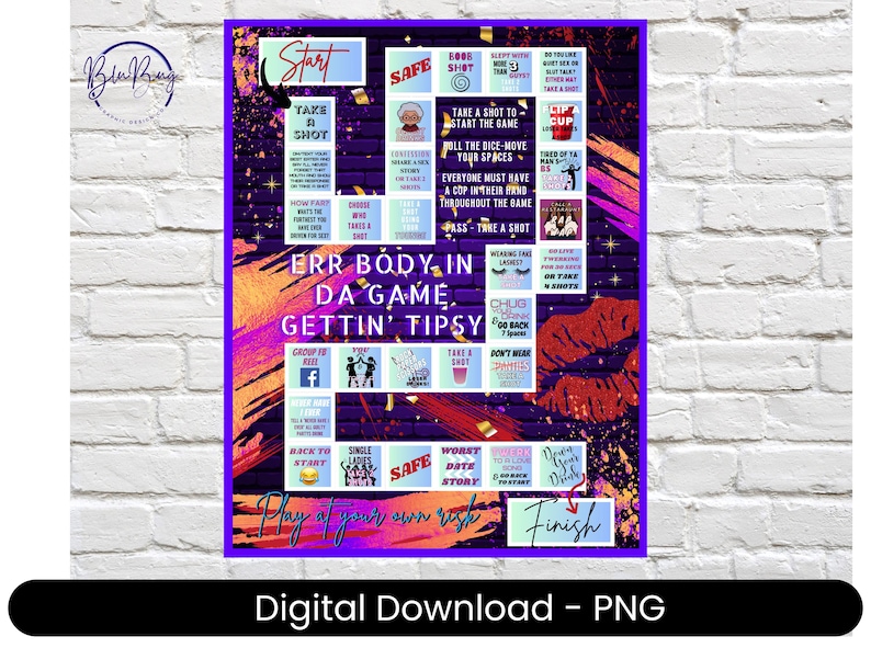 Girl's Night Drinking Board Game, Drunk Game Board, Girls Night In ...