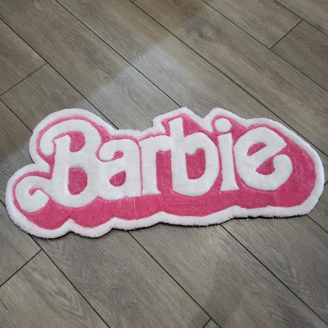 Handmade Barbie Logo Custom Tufted Rug Retro 1975-1991 Edition - Etsy
