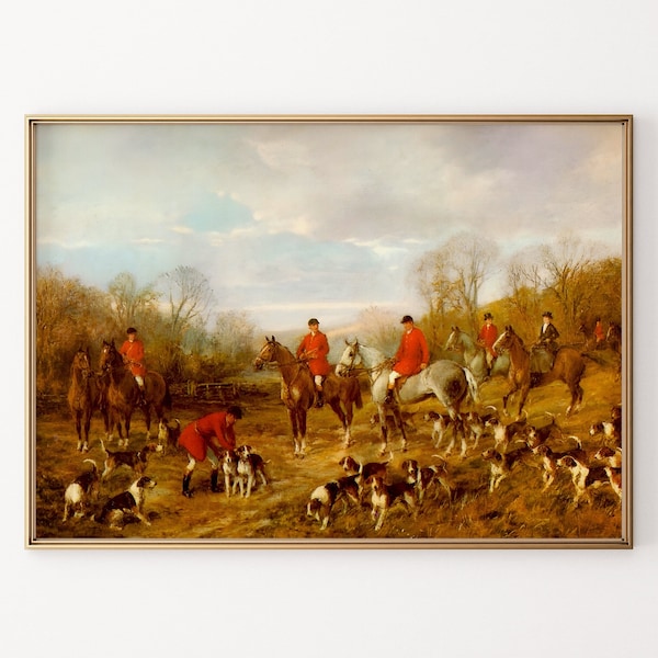 Hunting Scene - Etsy