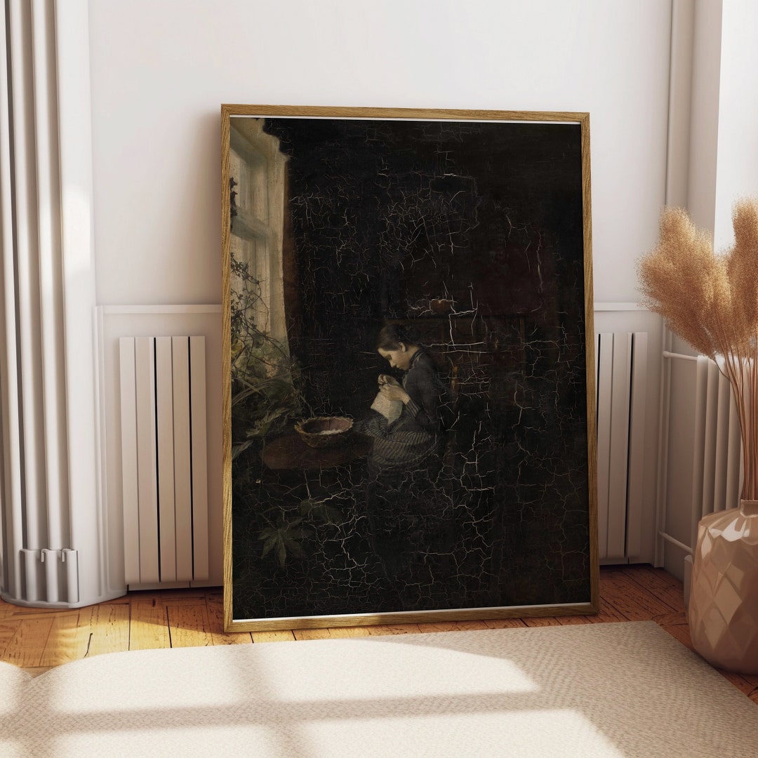 Vintage Inspired Wall Art, Dark Rustic Decor, Gothic Home Interior, Old ...