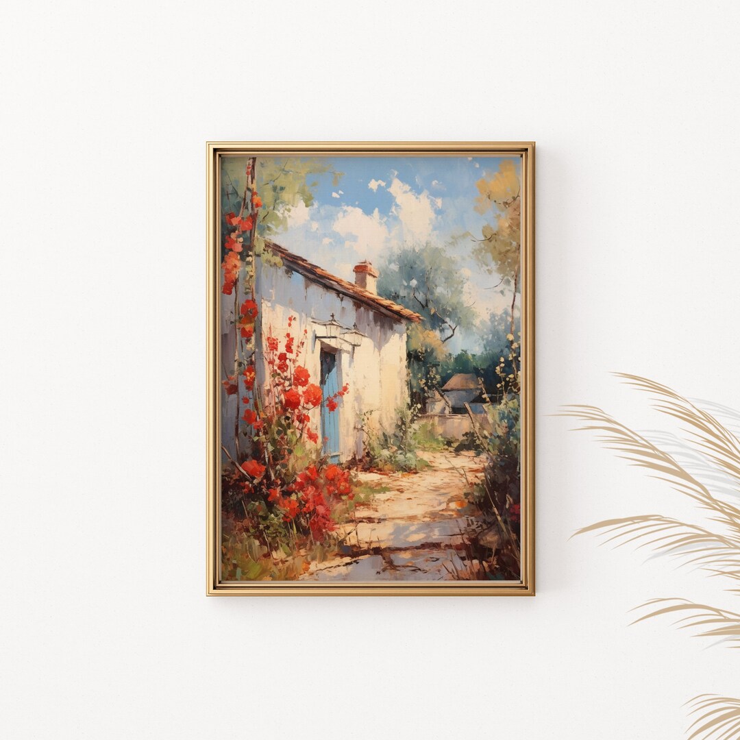 Beautiful Cottage Wall Art, Unframed Poster, Vintage Farmhouse Décor ...