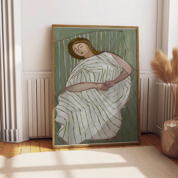 Woman Sleeping Art - Etsy
