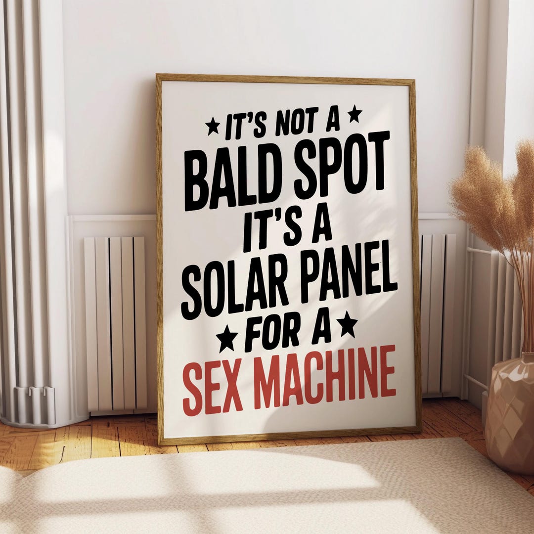Funny Quote Poster, Humorous Wall Art, Solar Panel Joke, Hilarious ...