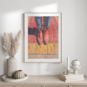 Vintage Cowboy Boots Wall Art, Colorful Rustic Print for Home Decor ...
