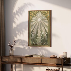 Boho Sun and Flowers Poster Unframed Botanical Nature Wall Art Print ...