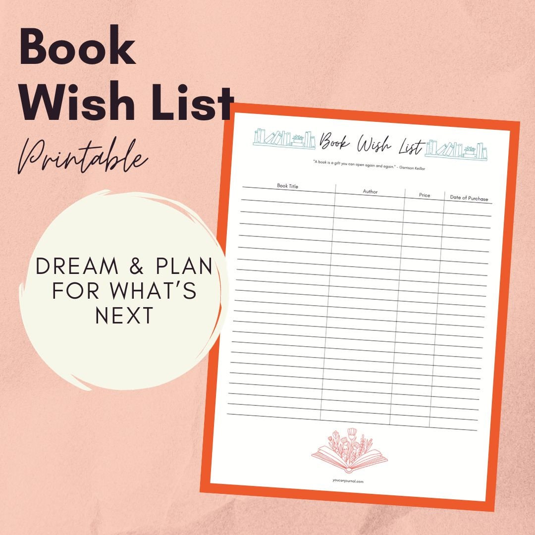 Reading Log Printable Planner: Book Log Journal, Book Review Sheet ...