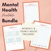 Mental Health Journal Digital - Printable Mood Trackers, Habit Trackers ...