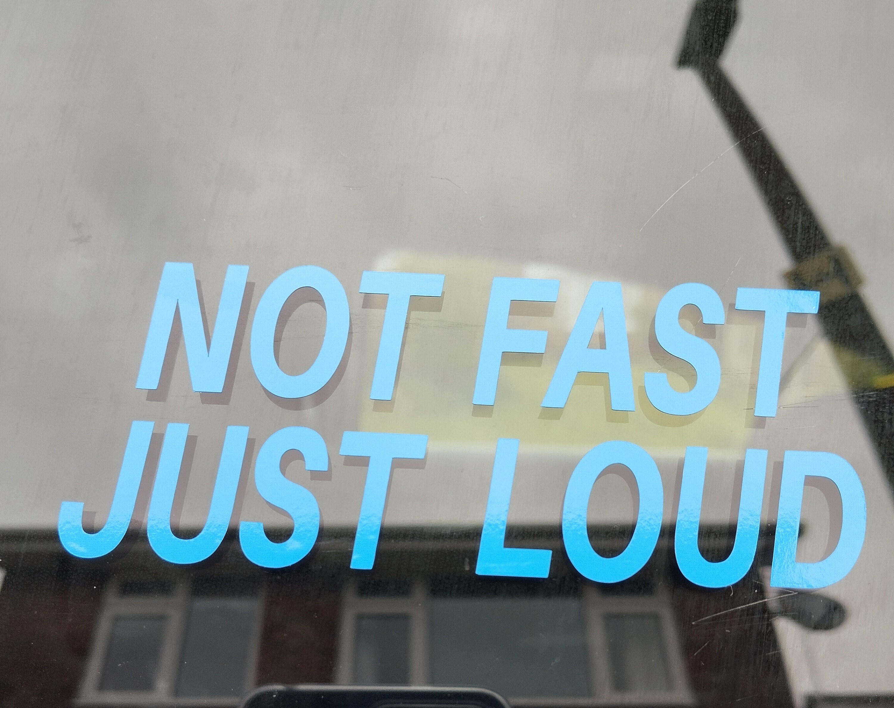 Not Fast Just Loud Vinyl Decal Sticker for Car and Other Vehicles - Etsy