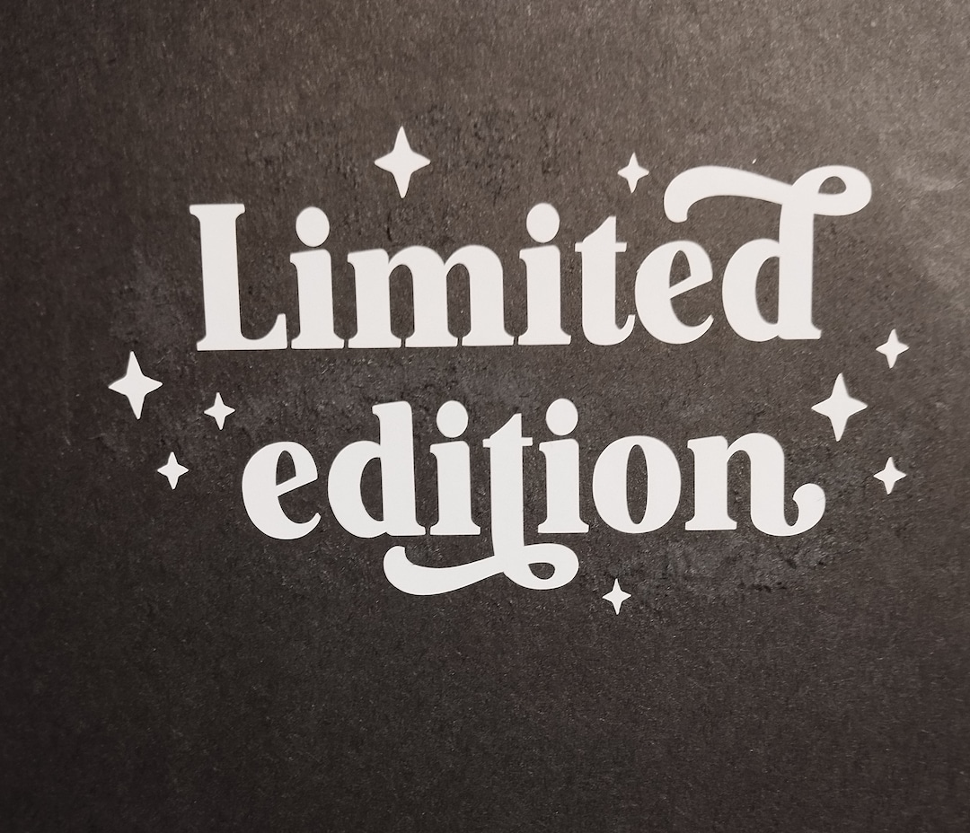 Limited Edition Vinyl Decal Sticker for Cars and Other Vehicle's - Etsy