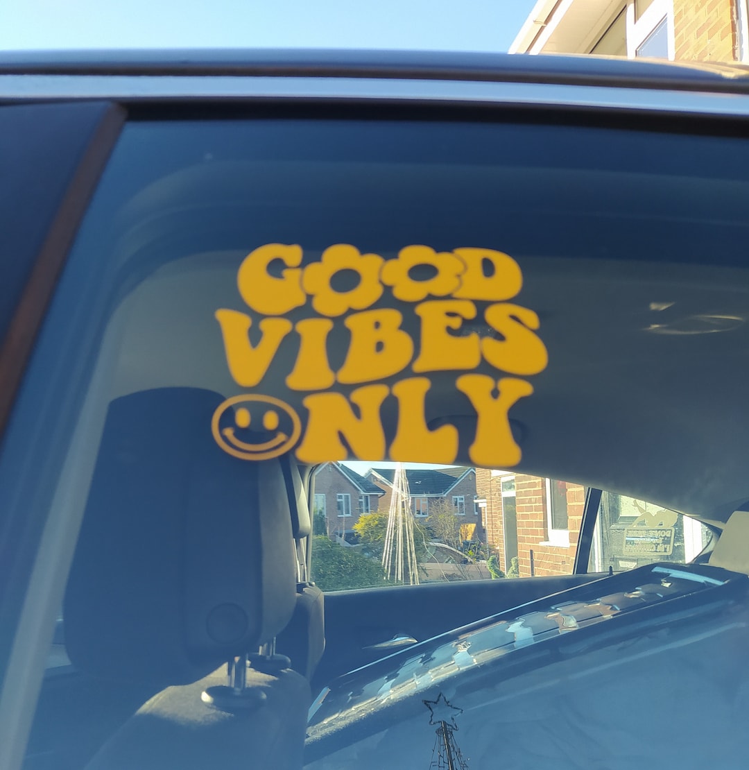 Good Vibes Only Vinyl Decal Sticker for Car and Other Vehicles - Etsy