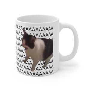 AAAAAA Yelling Cat Meme Ceramic Mug 11oz - Etsy