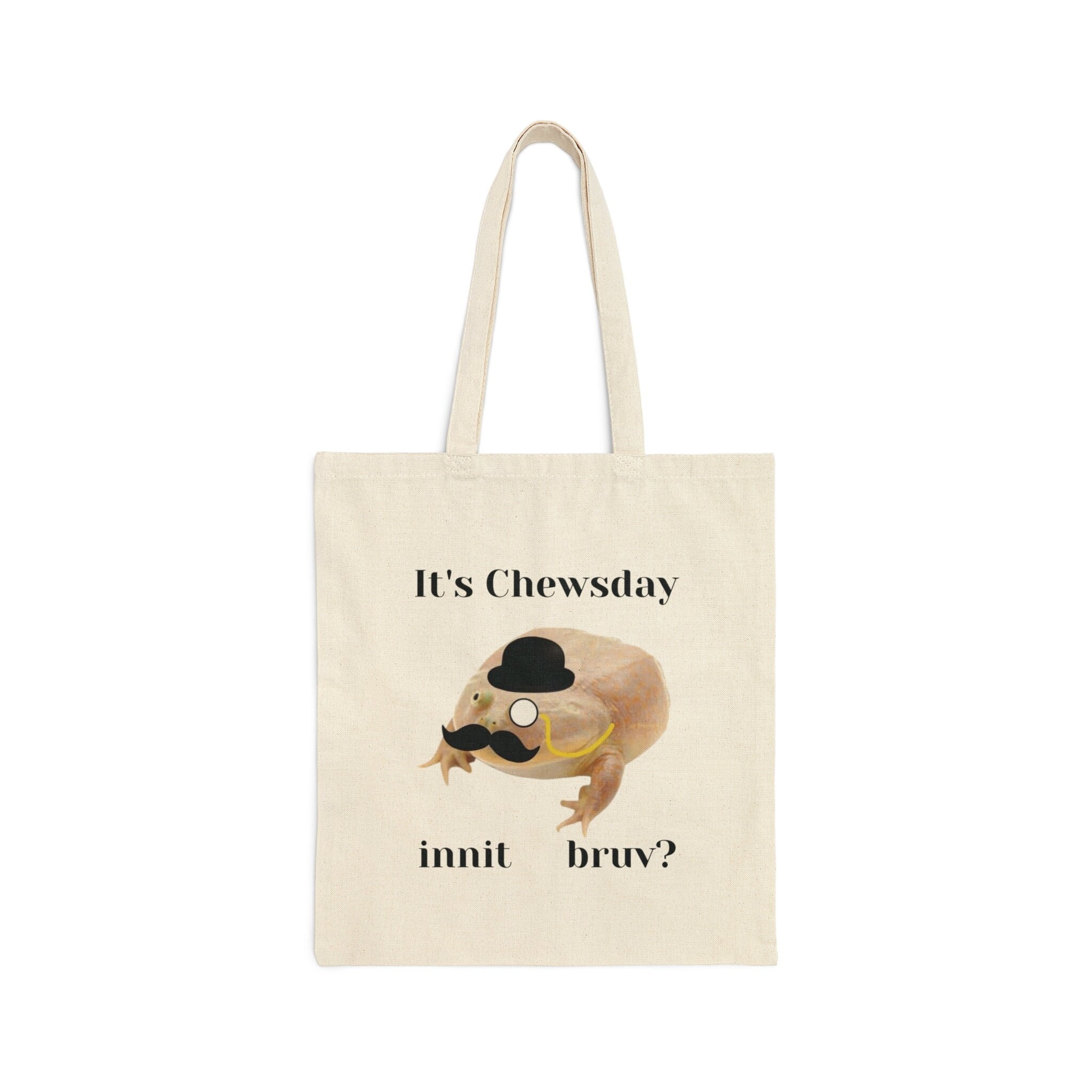 It's Chewsday Innit Bruv? Chic Frog Monocle Tote Bag - Etsy