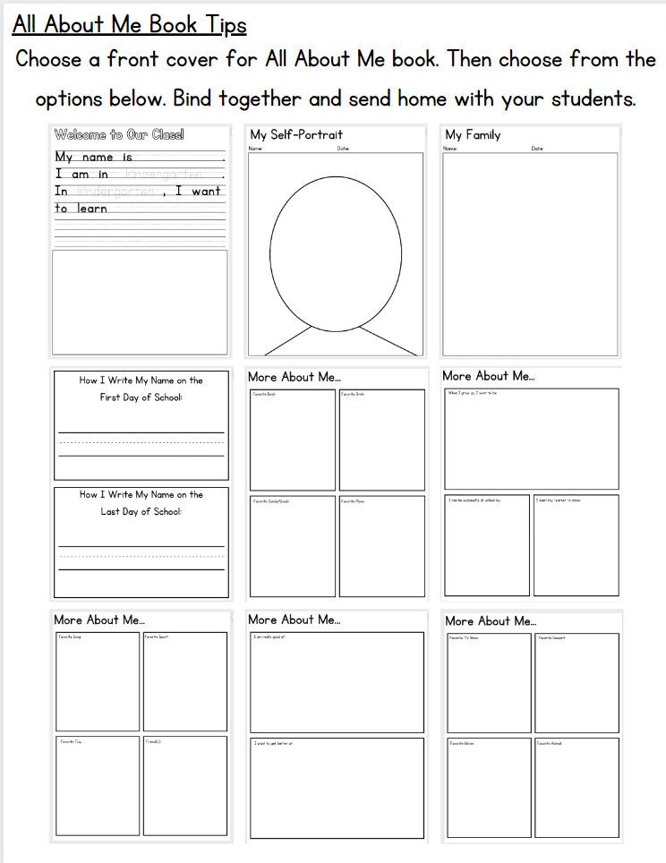 All About Me and Student Learning Survey - Etsy