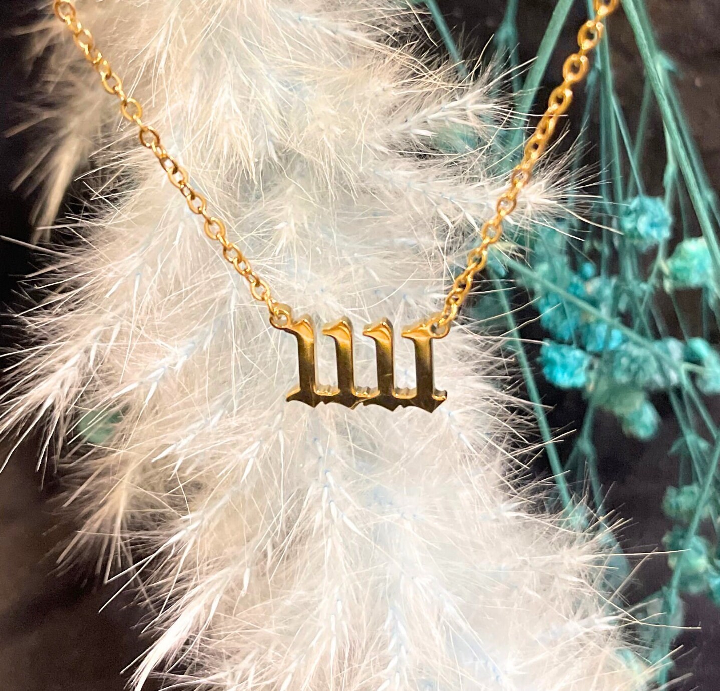1111 Gold Necklace, Angel Numbers Necklace, Gold Jewellery, Gift for ...
