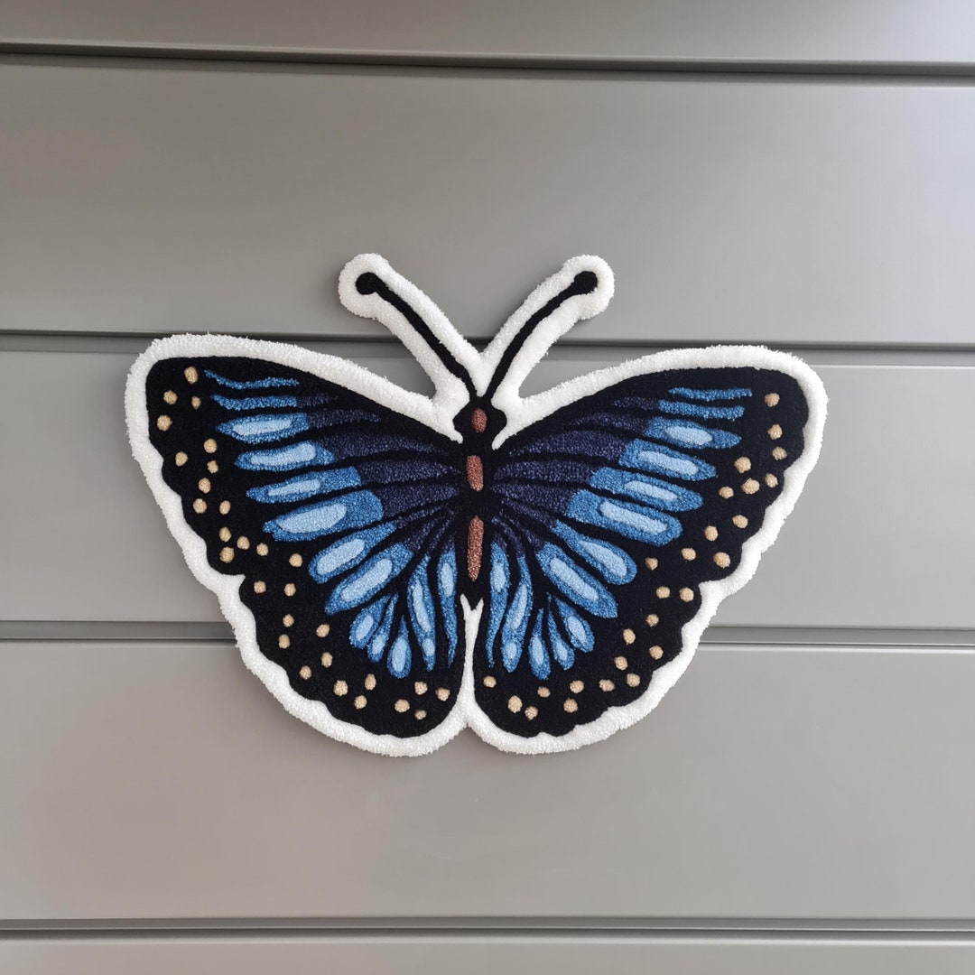 Butterfly Tufted Wall Art / Handmade Textile Wall Decor - Etsy
