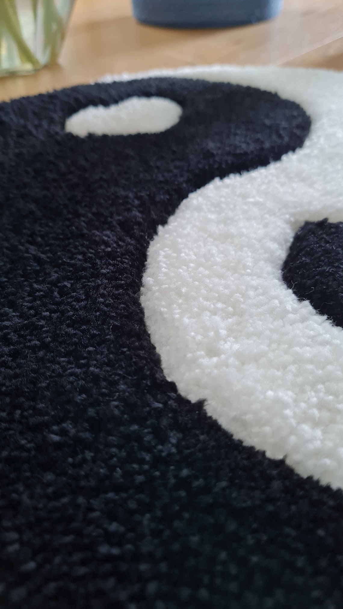 Yin Yang Heart Rug - Etsy