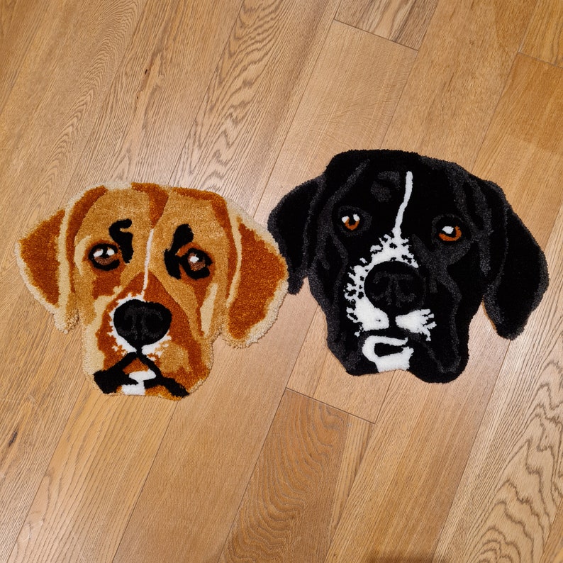 Custom Pet Portrait Rug Dog / Cat Rug Tufted Rug Handmade in the UK - Etsy
