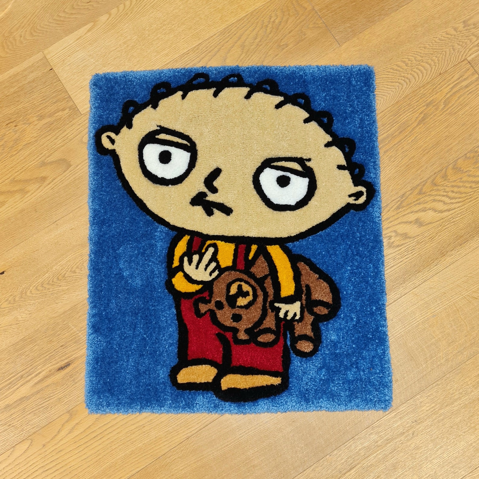Stewie Rug | Hand Tufted Cartoon Wall Hanging / Rug - Etsy