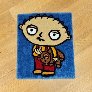 Stewie Rug | Hand Tufted Cartoon Wall Hanging / Rug - Etsy