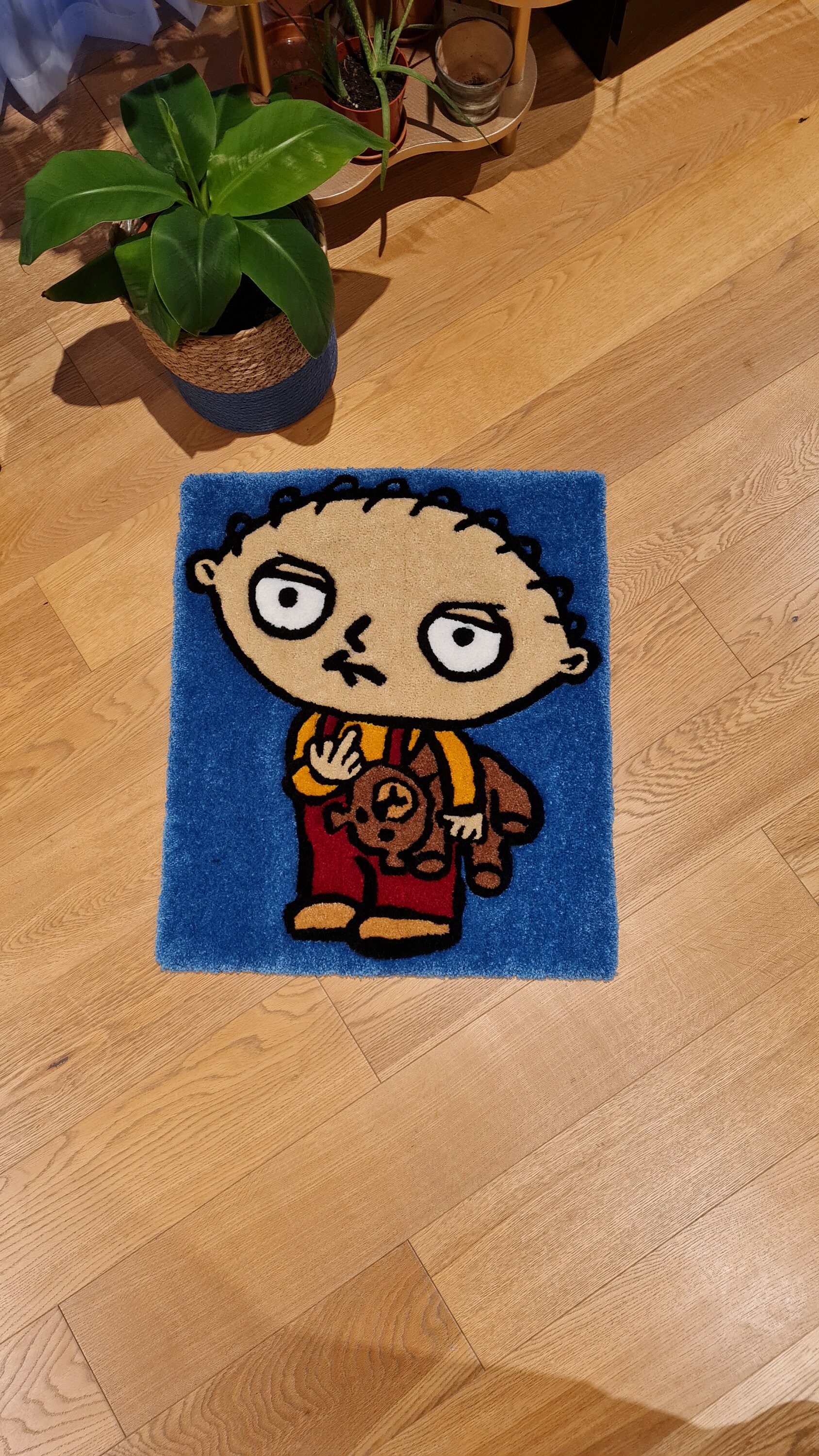 Stewie Rug | Hand Tufted Cartoon Wall Hanging / Rug - Etsy