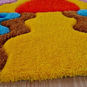 Groovy Sunset Rug | Handmade Tufted Area Rug - Etsy