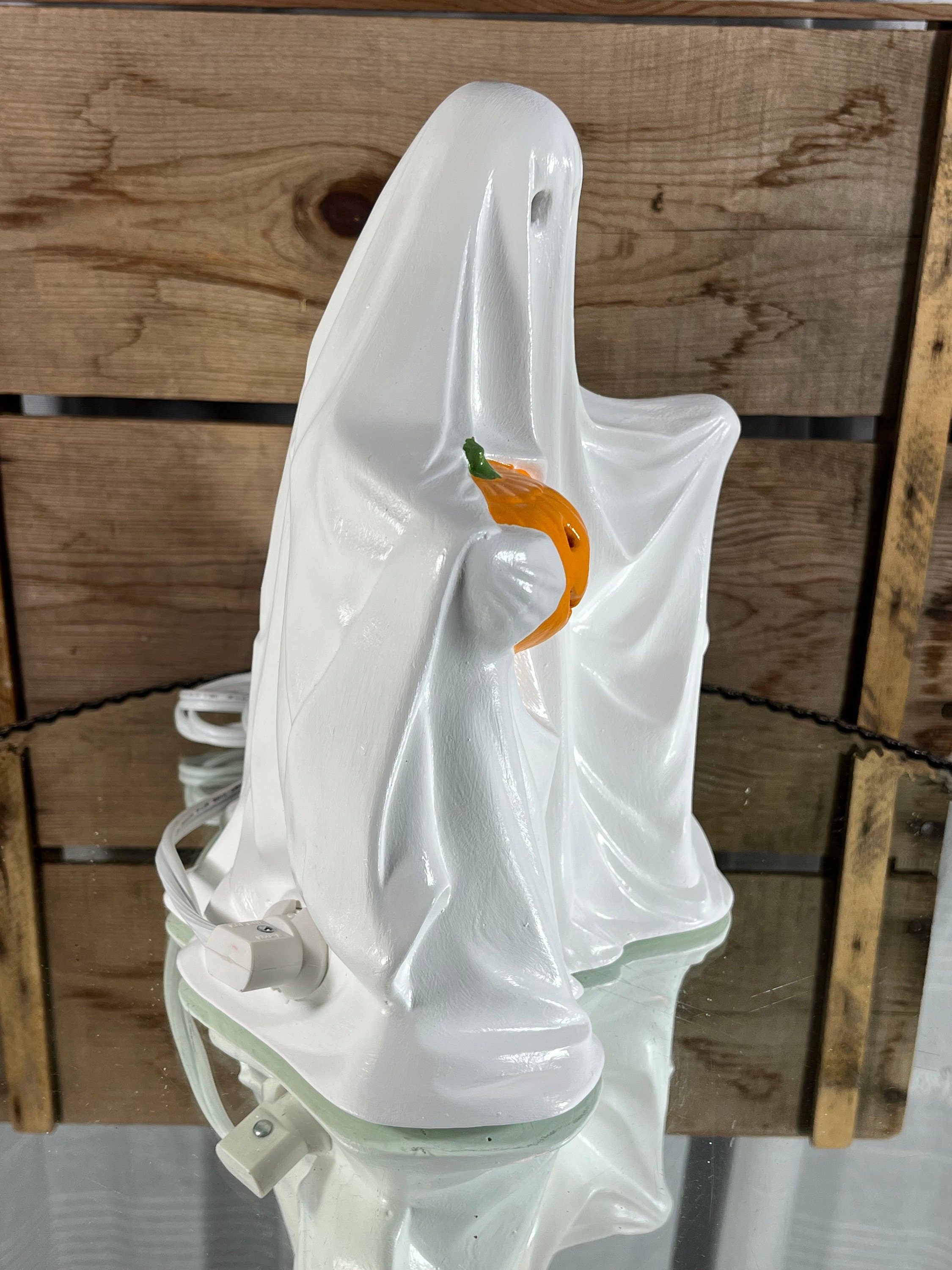 Ghost Pumpkin Jack Olantern Monster Halloween Decor Vintage Lighted ...