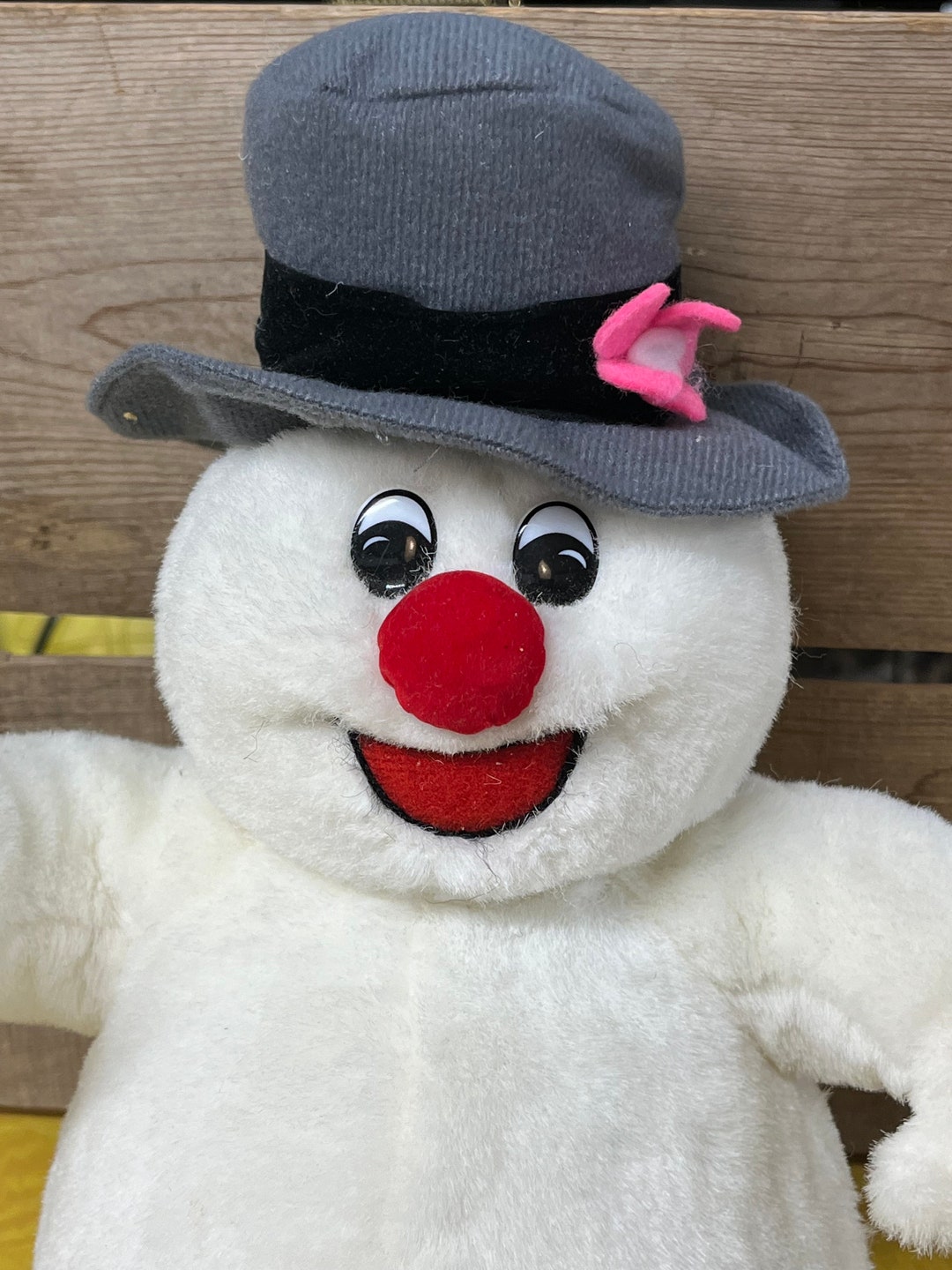 Singing Frosty the Snowman Cartoon Vintage, Christmas, Xmas, Plush ...