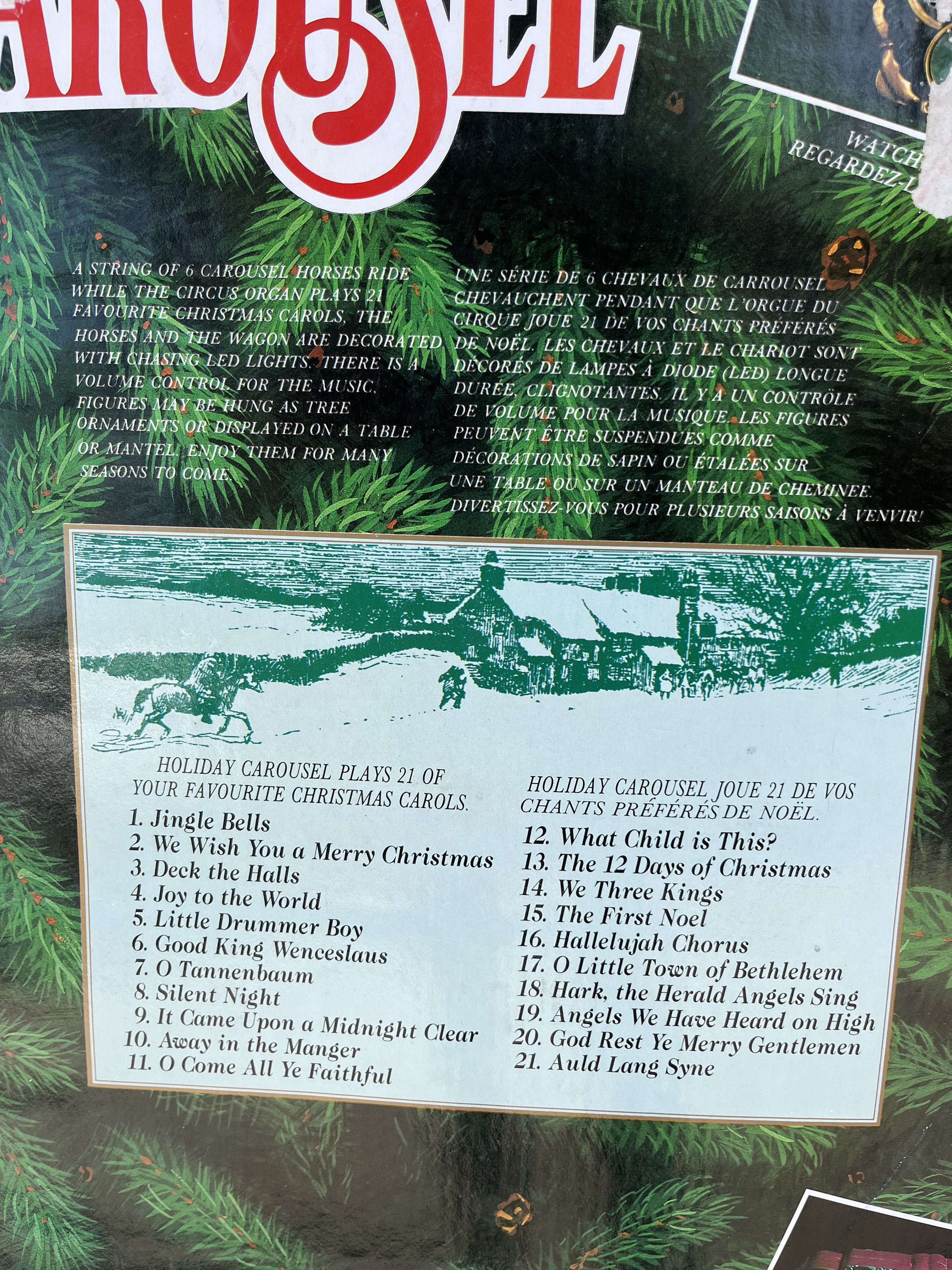 Mr Christmas Holiday Carousel Lighted Musical Vintage New Old Stock in ...