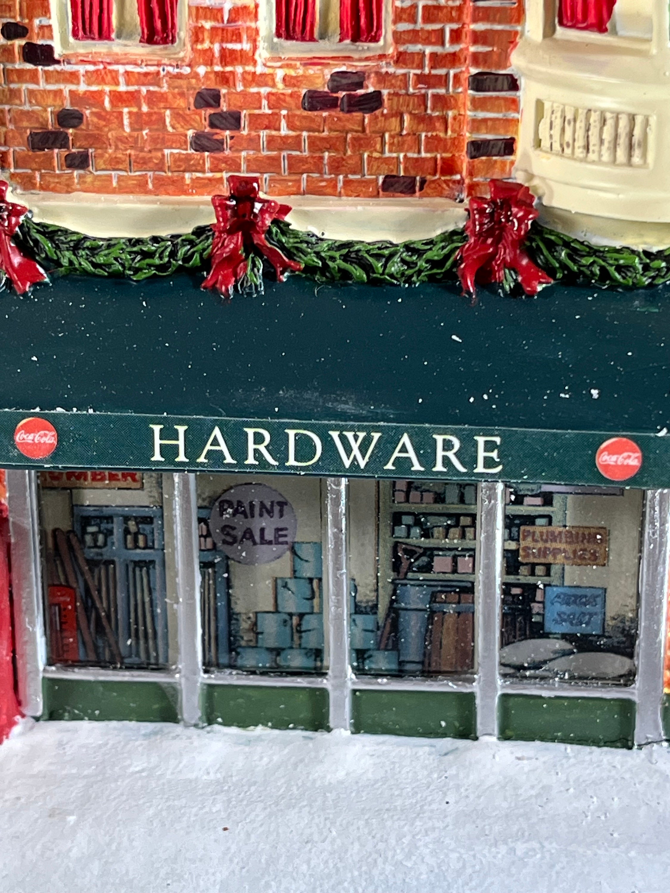 Coca-cola Hawthorne Holiday Village Hardware Store Collectible ...