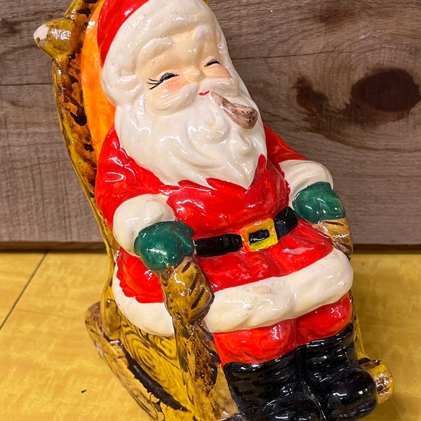 Santa Claus in a Rocking Chair - Etsy