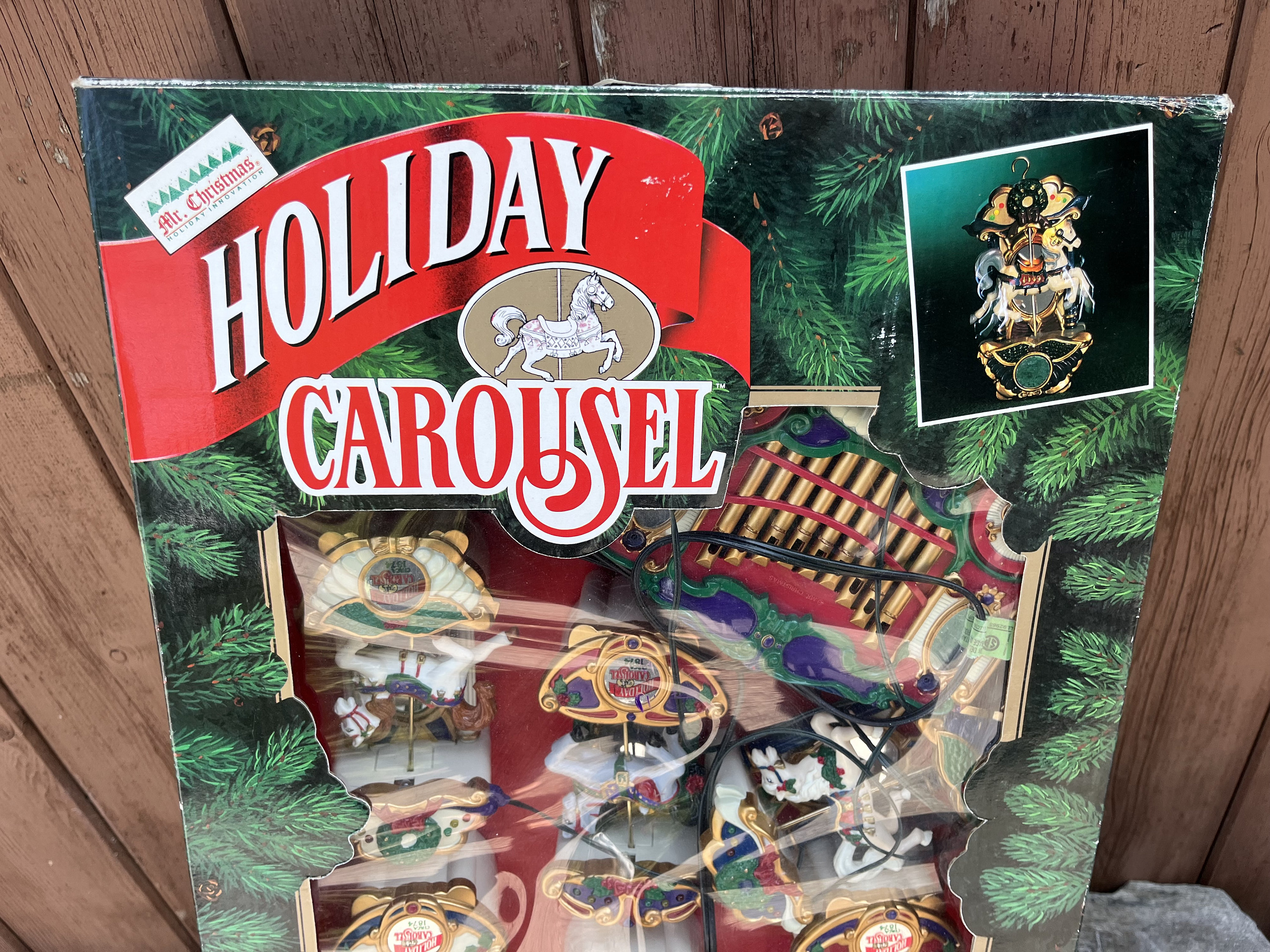 Mr Christmas Holiday Carousel Lighted Musical Vintage New Old Stock in ...