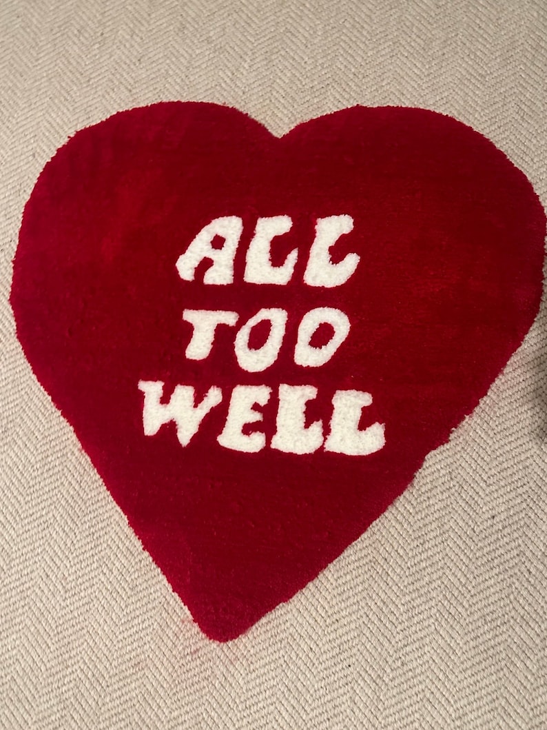 Taylor Swift - All Too Well Tufted Rug 26inch - MADE TO ORDER - Custom ...