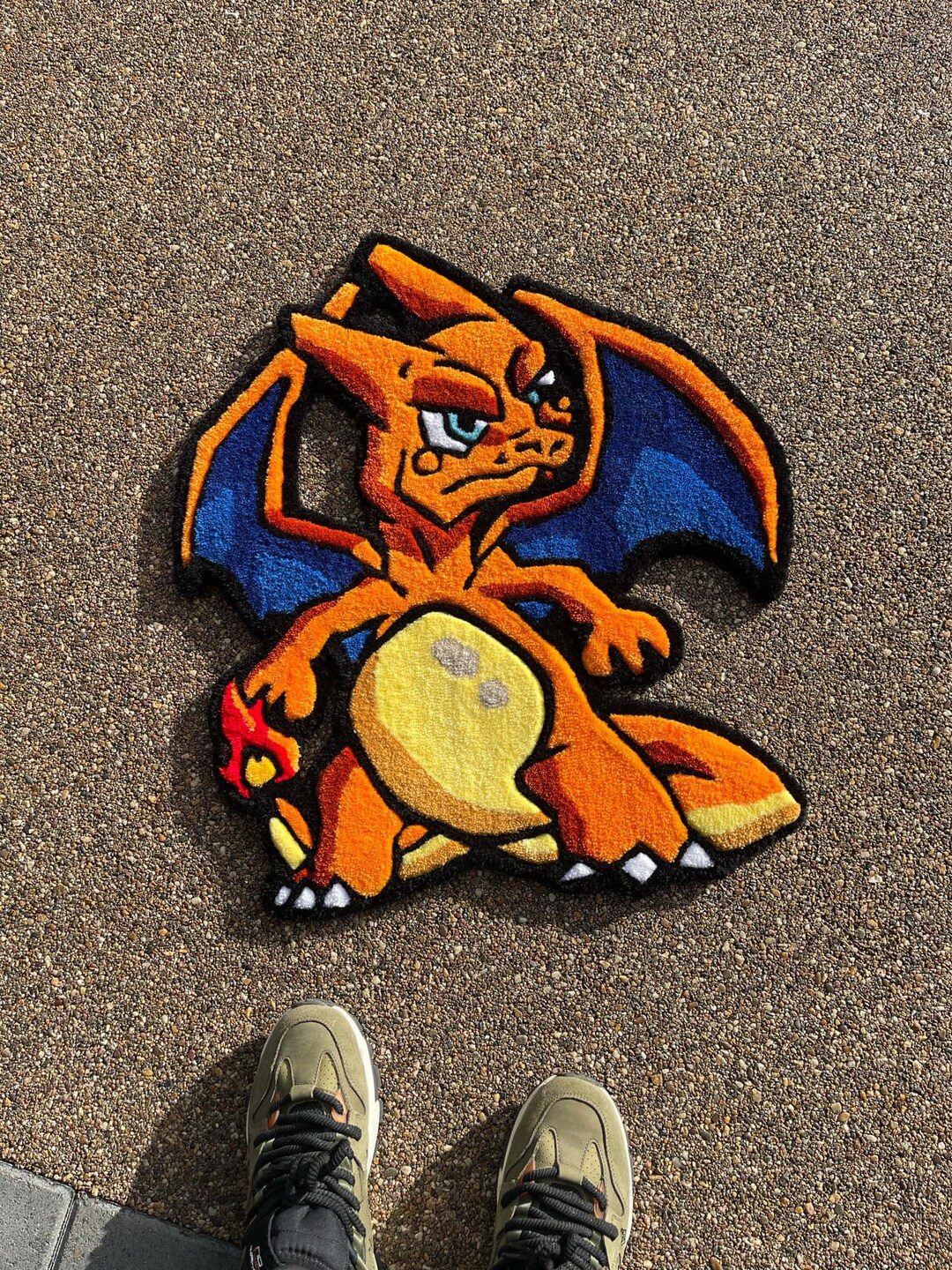 Charizard Tufted Rug - Etsy