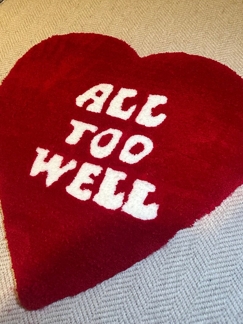 Taylor Swift - All Too Well Tufted Rug 26inch - MADE TO ORDER - Custom ...