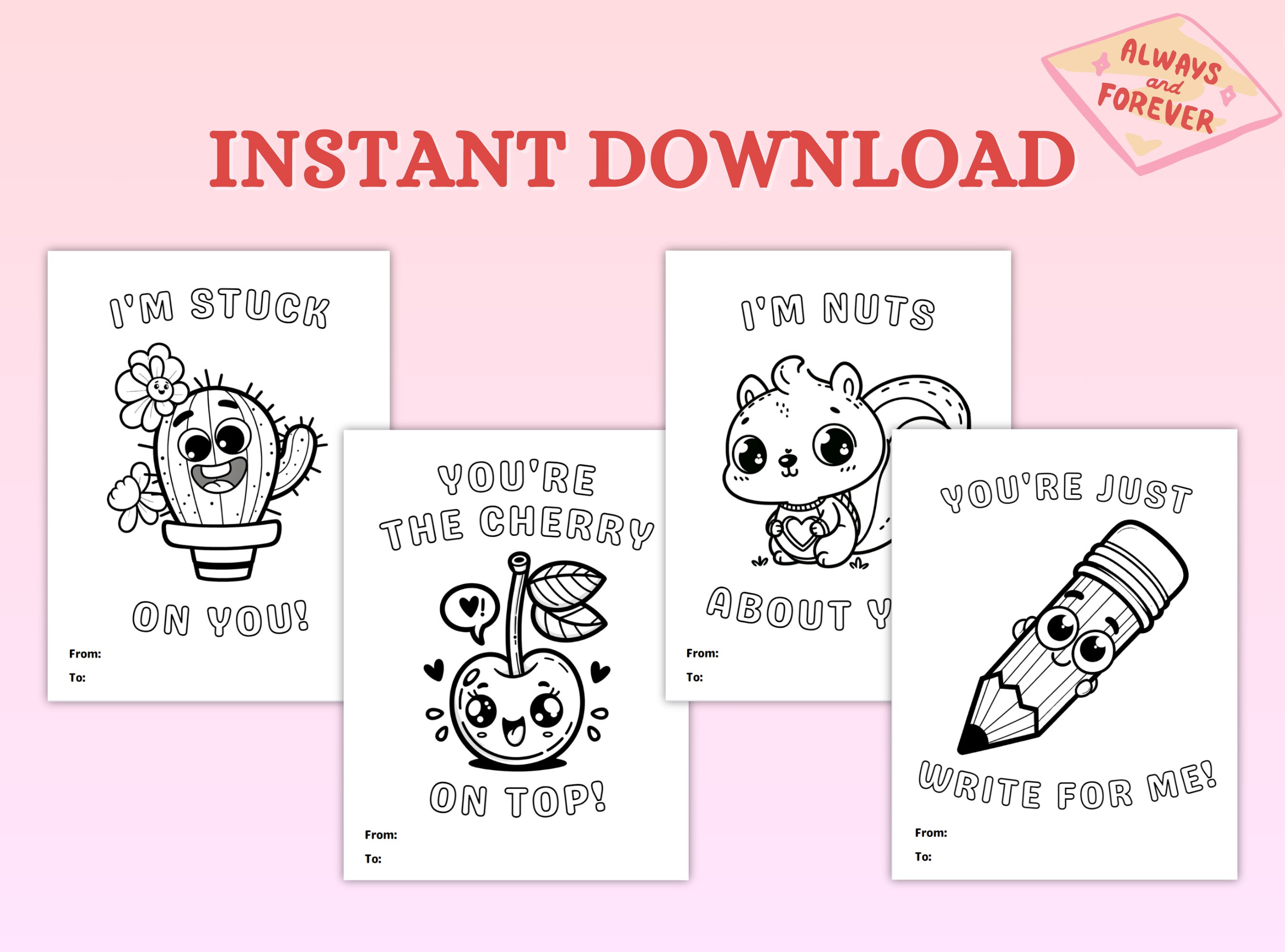 30 Valentine Coloring Pages for Kids: Valentine's Day Activity ...