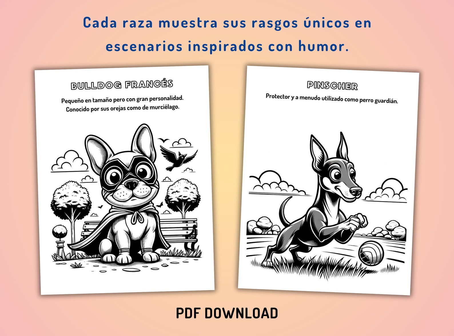 Puppy Colors Kids Coloring Book En Espanhol: Dog Breeds Coloring Book ...