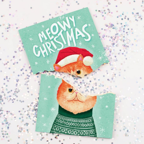 Meowy Christmas - Etsy