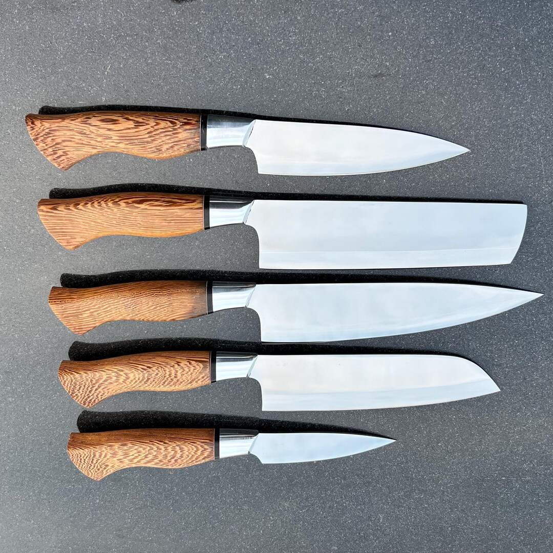 Custom Handmade Kitchen Set, Chef Set, Professional Knife Set ...
