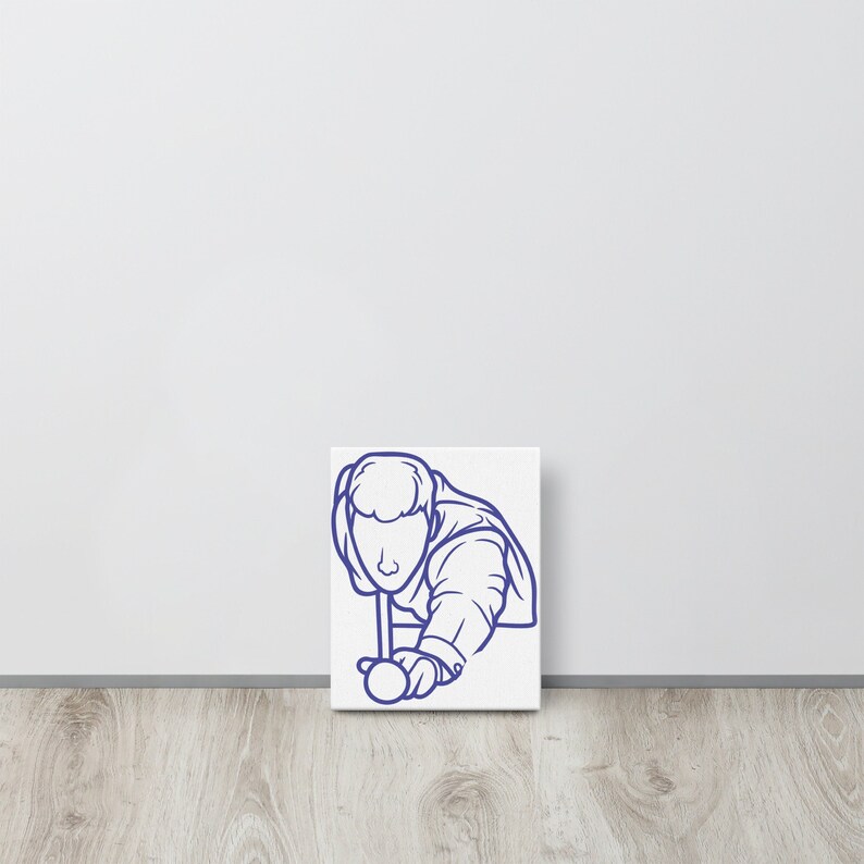 Snooker Player Outline Simple Gift Him Her Present - Etsy