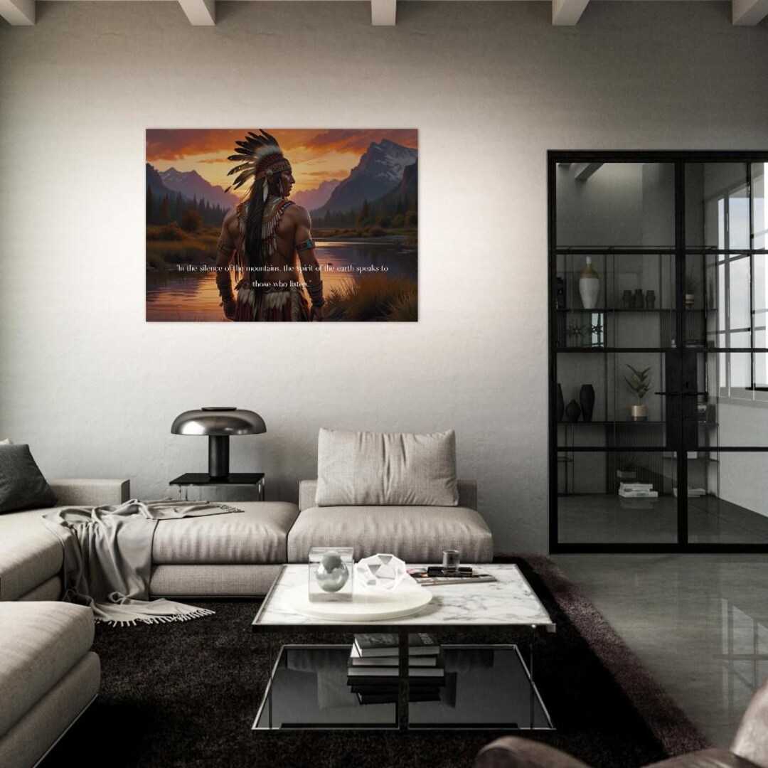Majestic Native American Wall Art Poster Cultural Heritage & Natural ...